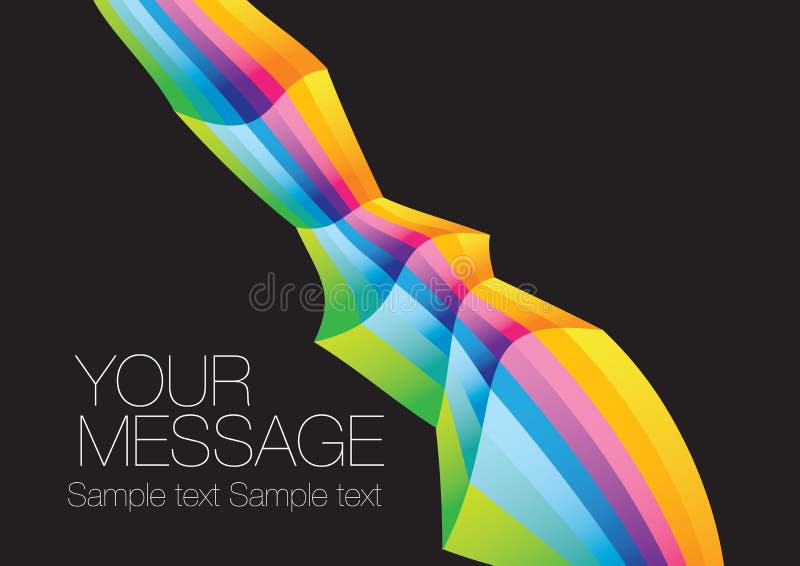 Rainbow Colorful Background Layout Stock Vector - Illustration of flow ...