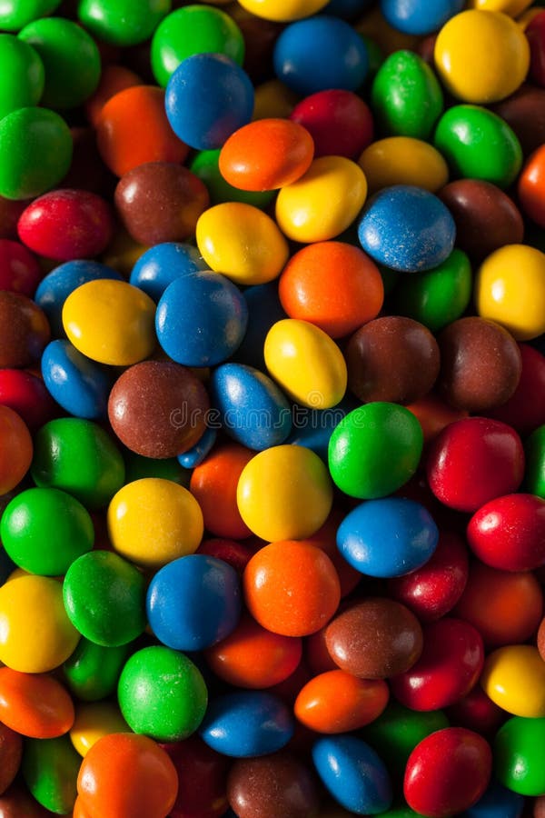 Rainbow Colorful Candy Coated Chocolate Stock Image - Image of mixed ...