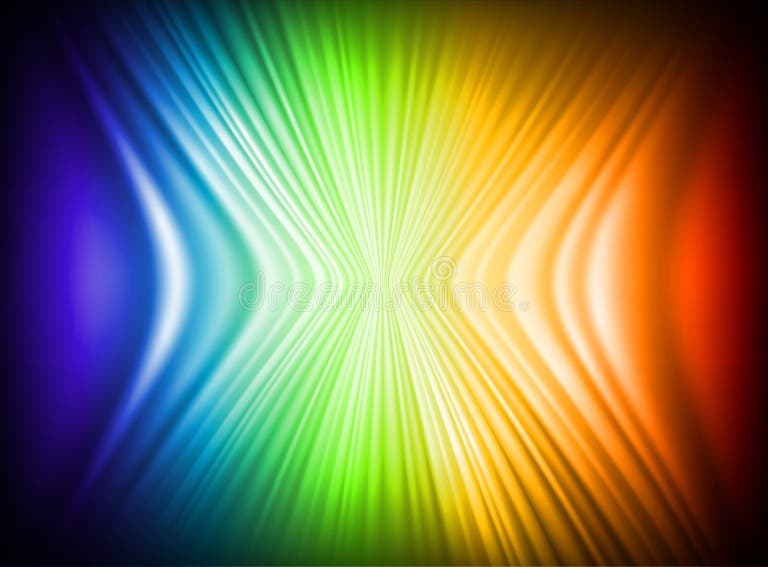 Rainbow Colors Abstract Horizontal Lines Card Stock Vector ...