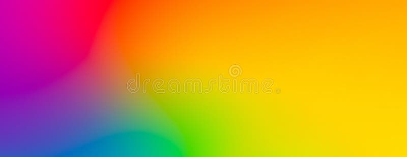 Rainbow Colors Background, Abstract Vibrant Color Gradient Banner Web ...