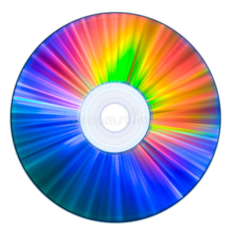 Rainbow Colors Compact Disc Stock Illustration - Illustration of ...