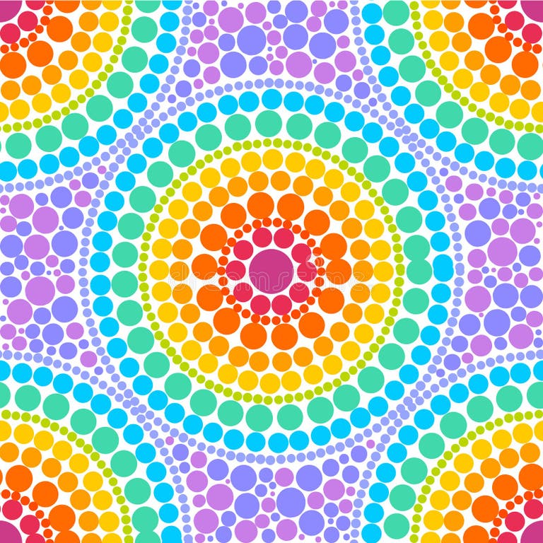 Rainbow Colors Concentric Circles Stock Illustrations – 557 Rainbow ...