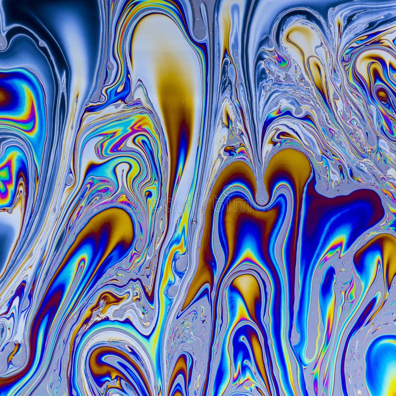 Rainbow Colors Created a Abstakt Soap Film, Soap Bubble, Background ...