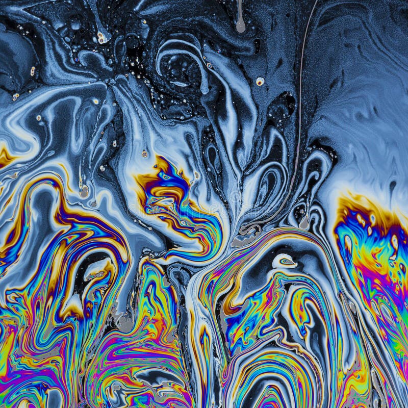 Rainbow Colors Created a Abstakt Soap Film, Soap Bubble, Background ...
