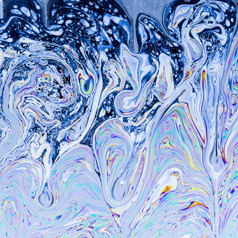 Rainbow Colors Created a Abstakt Soap Film, Soap Bubble, Background ...