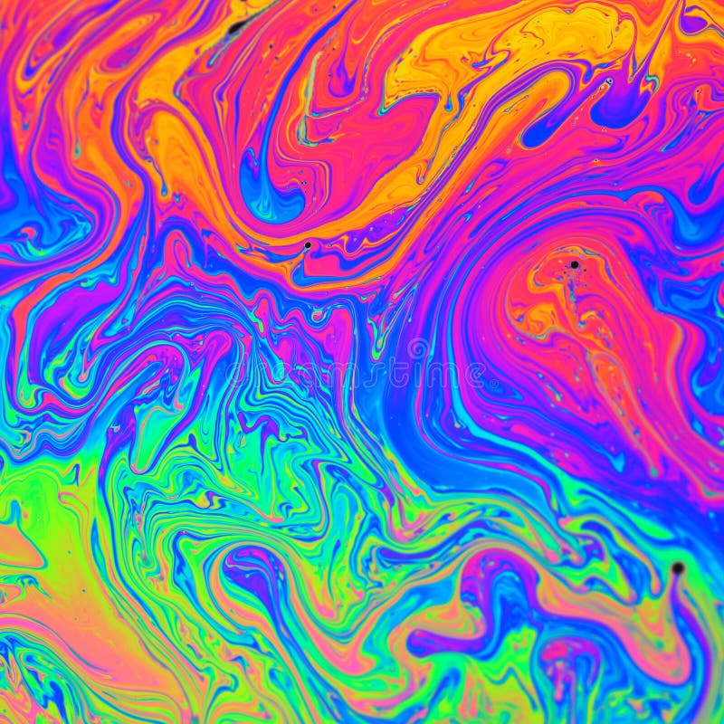 Rainbow Bubbles Backgrounds Rainbow Colors Created By Soap Stock Photo