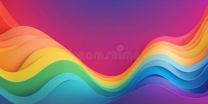 Rainbow Colors Grainy Gradient Smooth Transition Backg Ai Generated ...