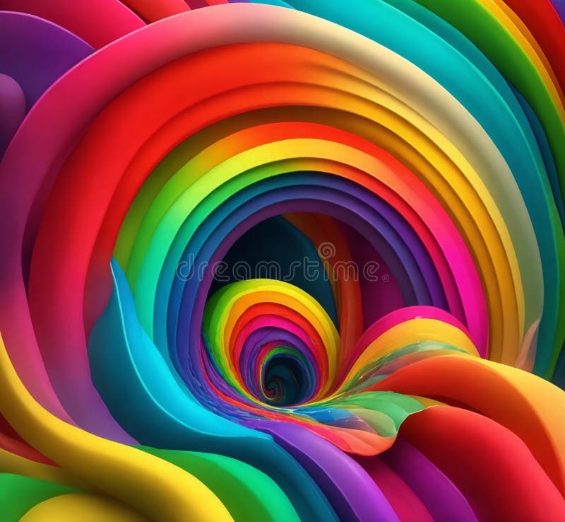 Rainbow colors HD stock illustration. Illustration of petal - 287770230