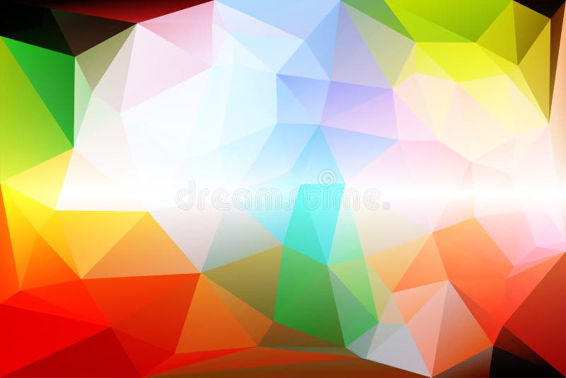Rainbow Colors Low Poly Background Stock Vector - Illustration of ...