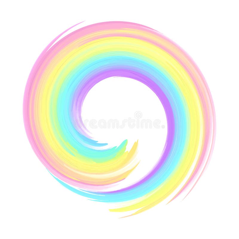Rainbow Colors Magic Vector Swirl Stock Vector - Illustration of ...