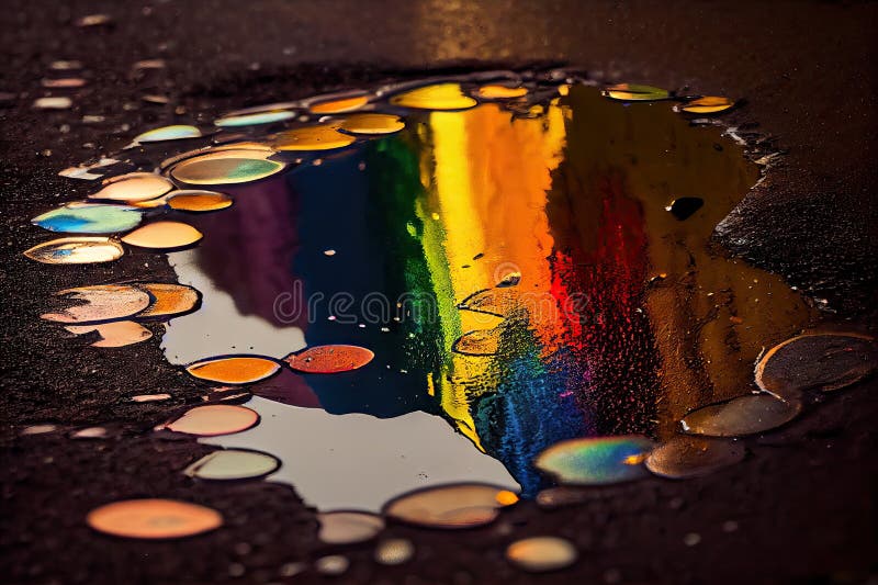 Rainbow Puddle Stock Illustrations – 316 Rainbow Puddle Stock ...