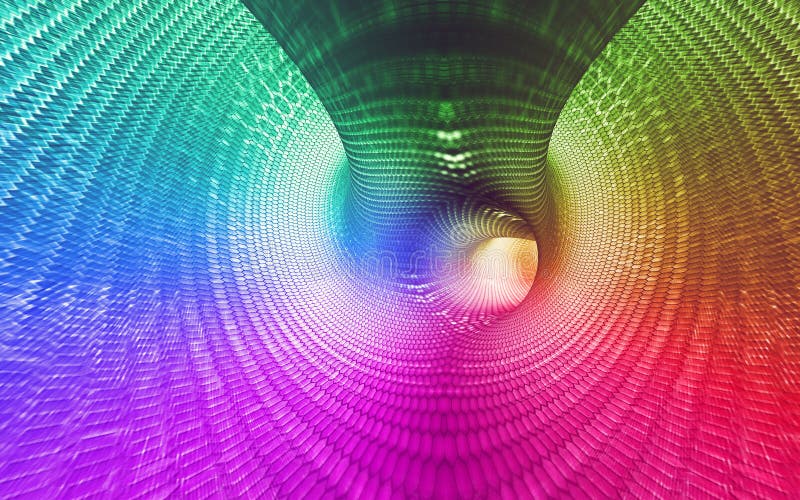 Rainbow Colors Technology Background Panorama Stock Illustration ...