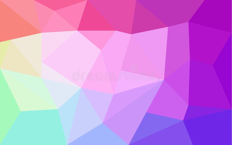 Rainbow Colors Triangular Vector Pattern Stock Vector - Illustration of ...