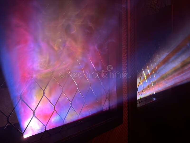 Rainbow Colour Light Reflection of Church Windows Stock Photo - Image ...