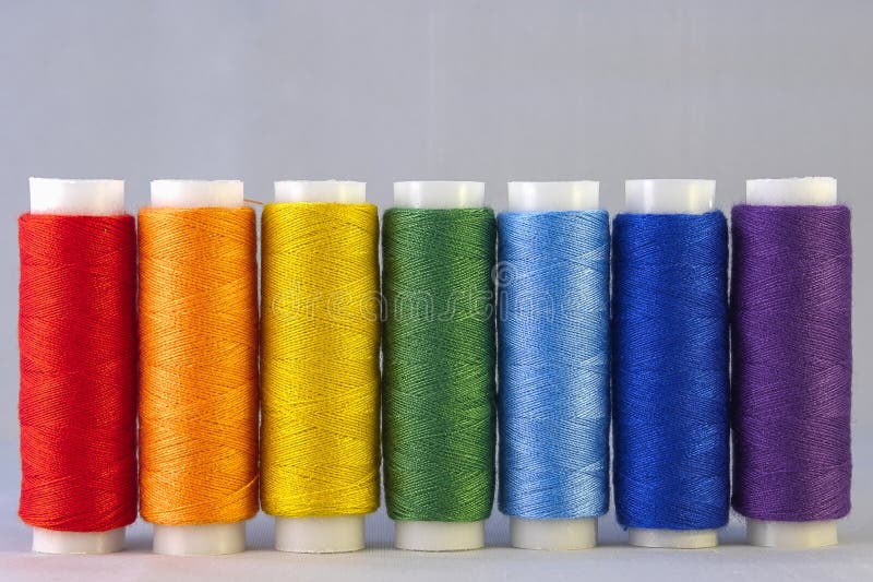 544 Rainbow Colour Sewing Threads Stock Photos - Free & Royalty-Free ...