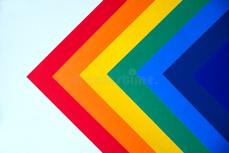 Rainbow coloured chevrons stock photo. Image of color - 156050568