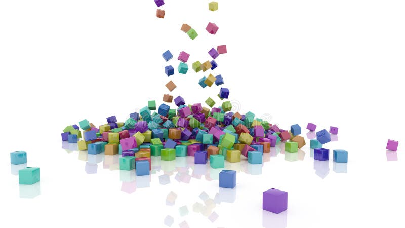 Coloured Cubes Stock Illustrations – 320 Coloured Cubes Stock ...