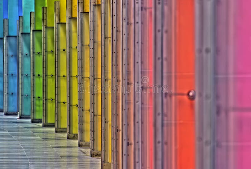 Rainbow Columns stock photo. Image of colors, pink, abstract - 10469566