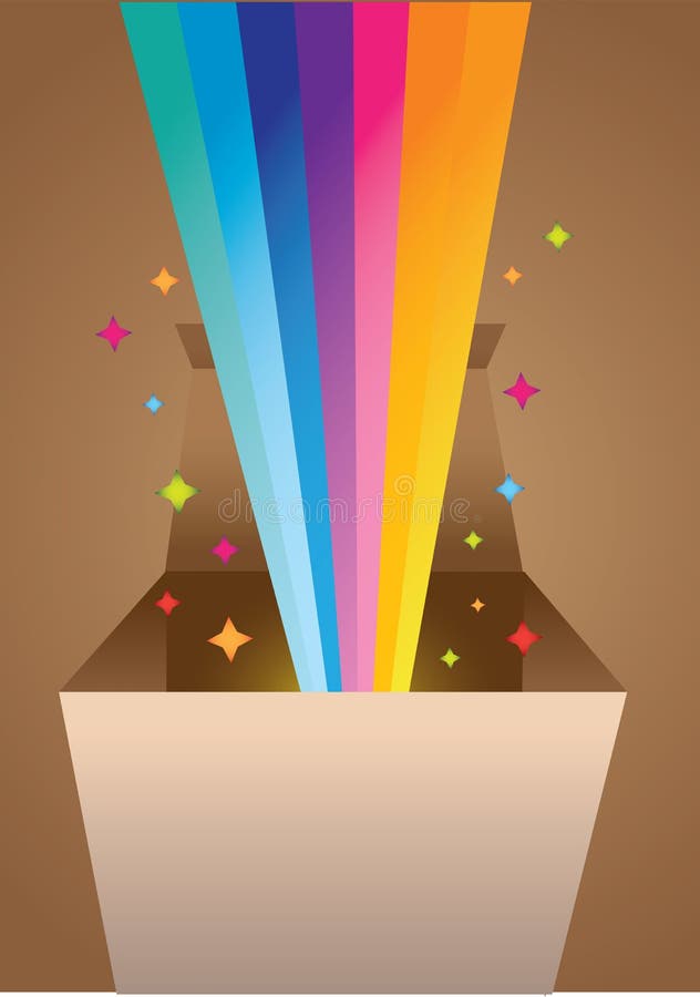Rainbow Coming Out Box Stock Illustrations – 17 Rainbow Coming Out Box ...