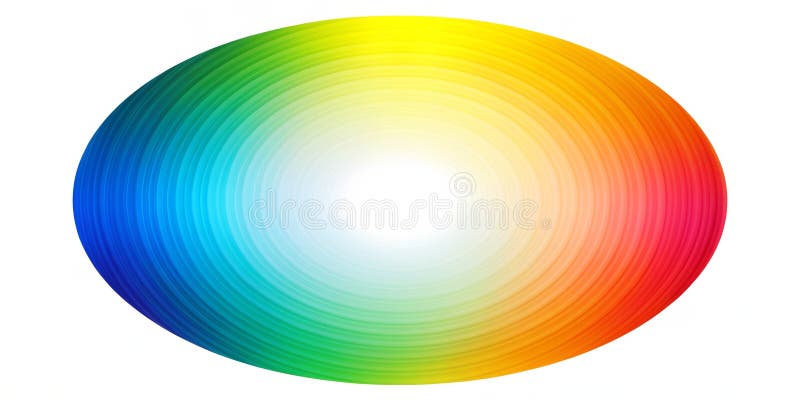 Rainbow Concentric Circles a Digital Abstract Illustration with a ...