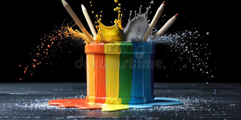 Mess Paint Rainbow Stock Illustrations – 1,341 Mess Paint Rainbow Stock ...