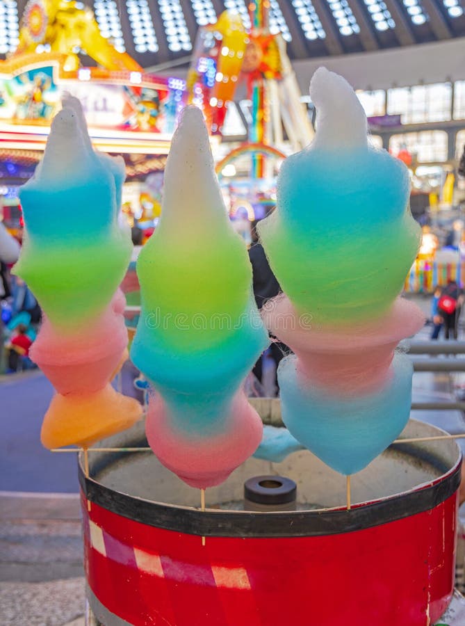 Rainbow Cotton Candy stock photo. Image of serbia, flavors - 265611390