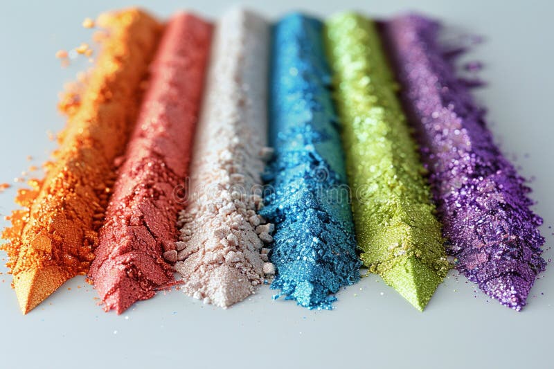 Rainbow Crayon Isolated on White High Quality Photo Stock Illustration ...
