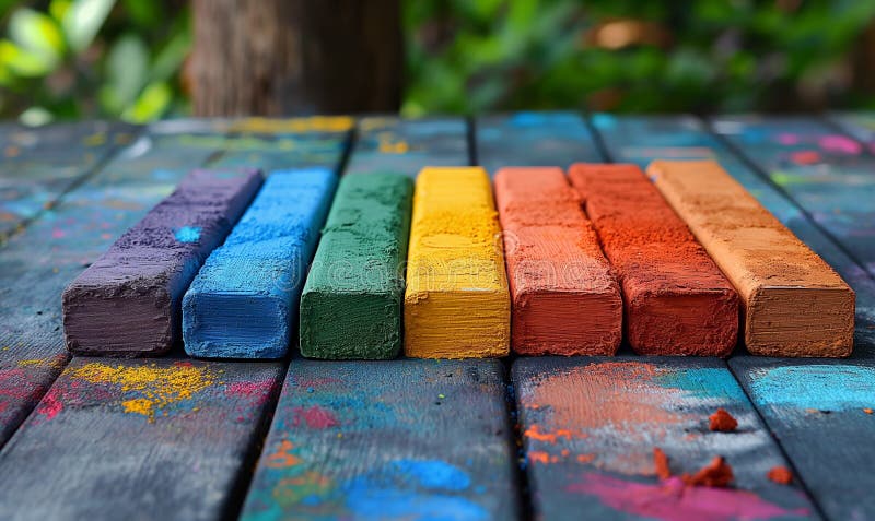 Rainbow crayons close up. stock photo. Image of rainbow - 317193414