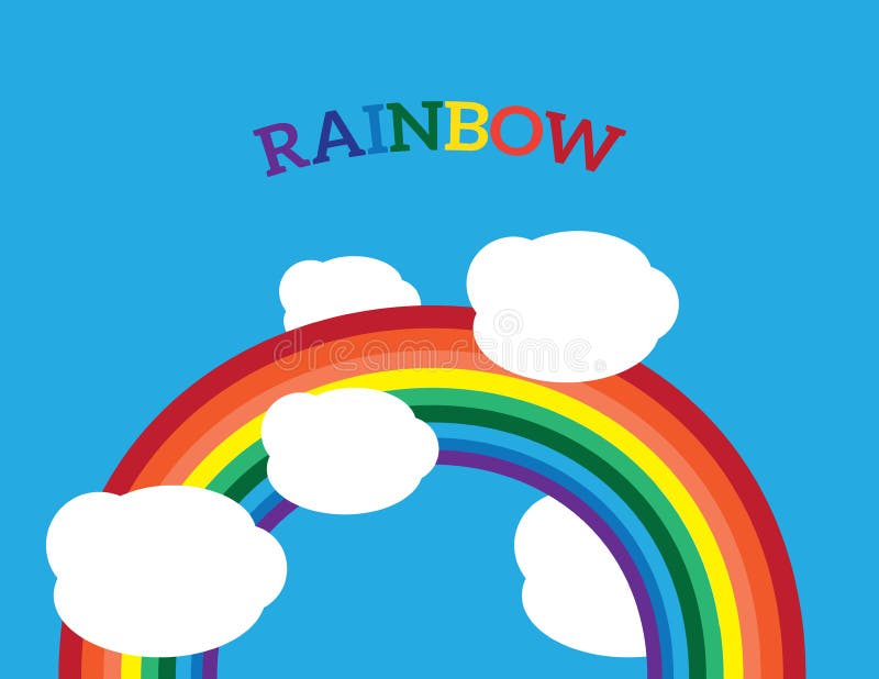 Rainbow Creative Icon Vector Design Illustration Stock Vector ...