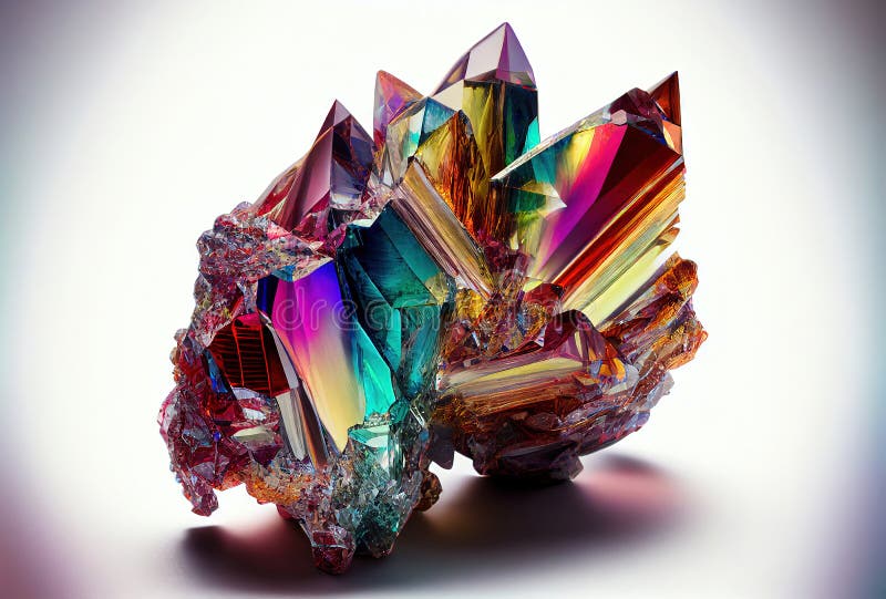 Rainbow Crystal Isolated, Color Stone, Rainbow Gem, Generative Ai ...