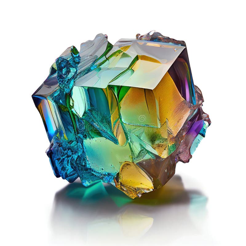 Rainbow Crystal Isolated, Color Stone, Rainbow Gem, Generative Ai ...