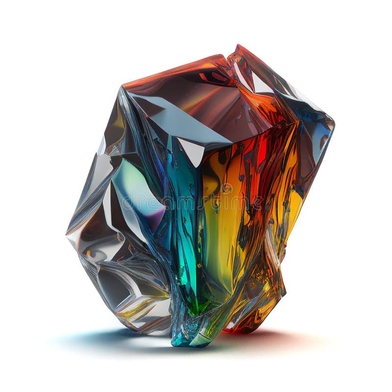 Rainbow Crystal Isolated, Color Stone, Rainbow Gem, Generative Ai ...