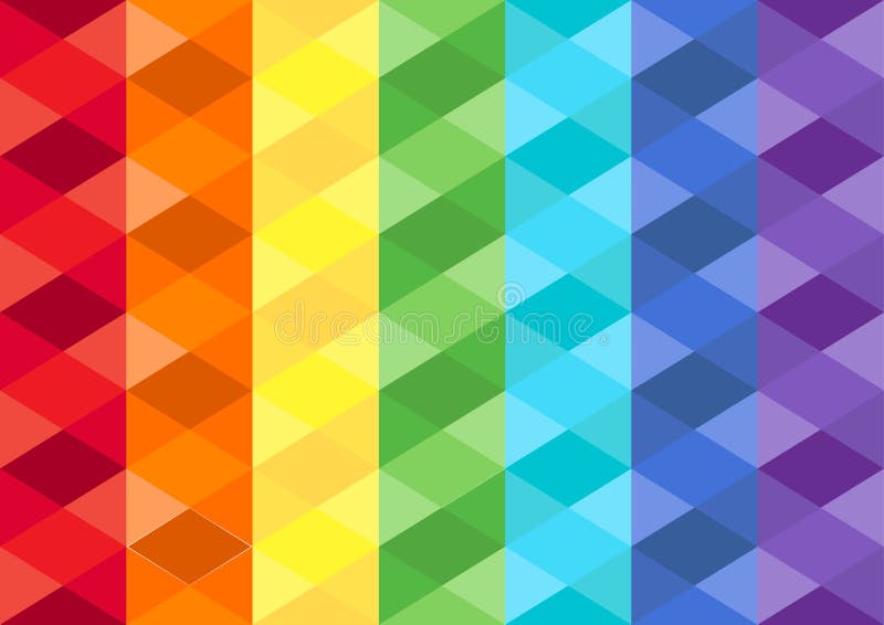 Rainbow Cubic Polygon Texture Stock Illustrations – 64 Rainbow Cubic ...