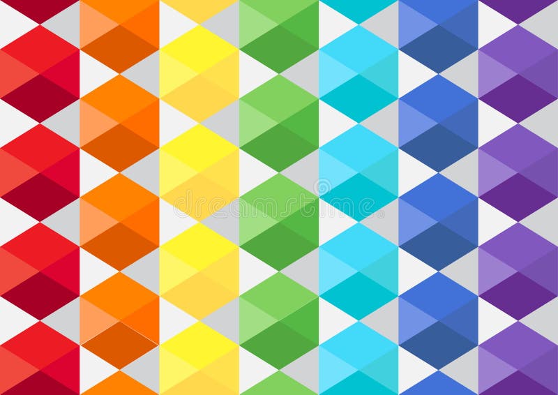 Rainbow Cubic Polygon Texture Stock Illustrations – 64 Rainbow Cubic ...