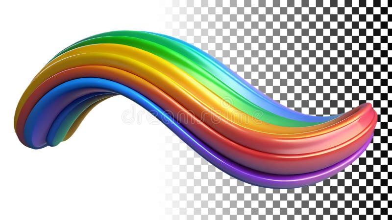 Rainbow Curve, Soft Gradient for Pride, Cheerful, and Gentle Themed ...