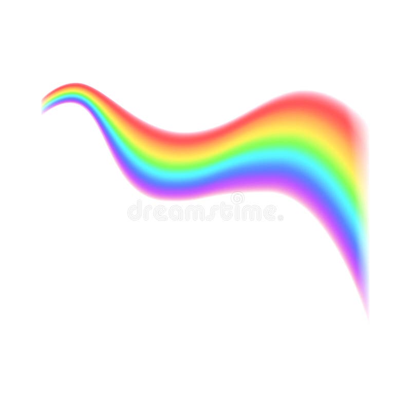 Rainbow Curved Line Icon,realistic Style Stock Illustration ...