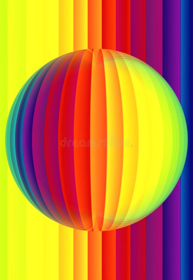 Rainbow 3d sphere stock illustration. Illustration of rainbow - 170233488