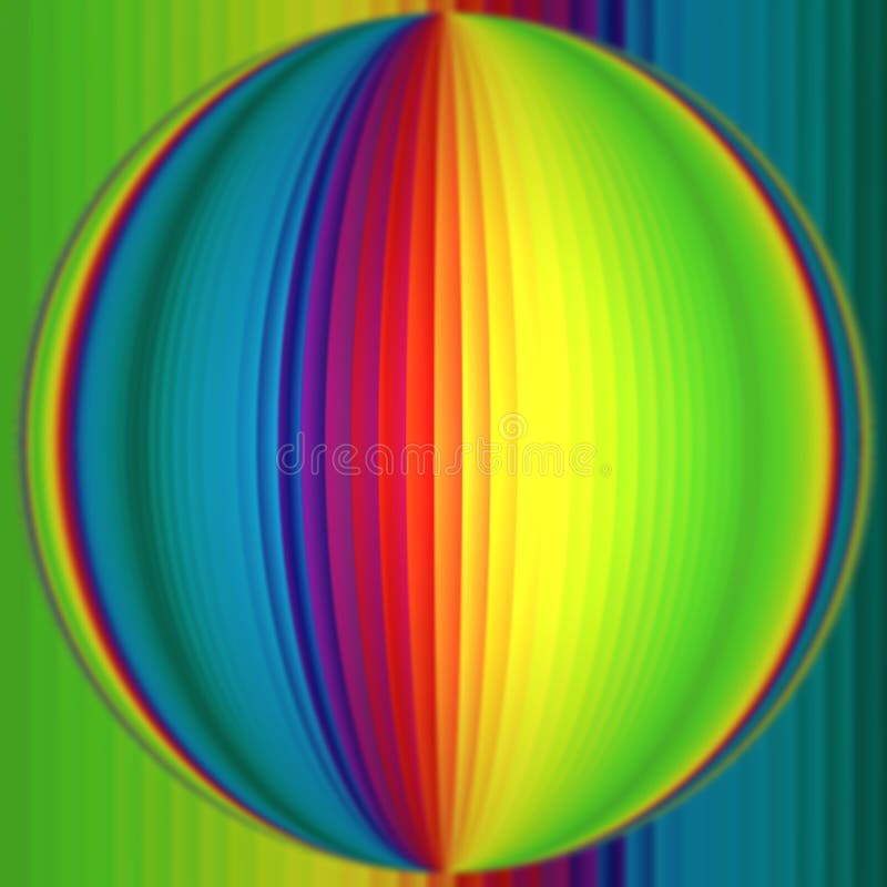 Rainbow 3d sphere stock illustration. Illustration of vertical - 170233582