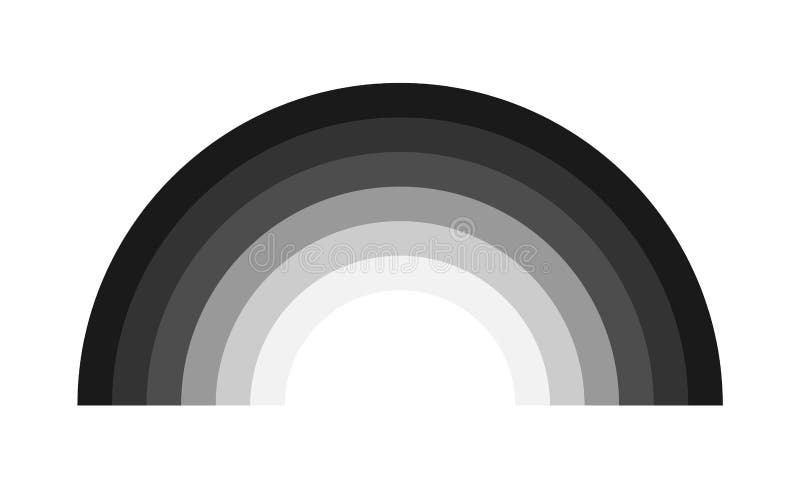 Dull Gloomy Grayscale Rainbow