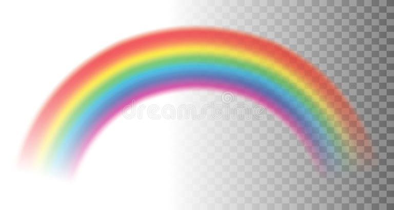 Rainbow Design Element with Transparency Stock Vector - Illustration of ...