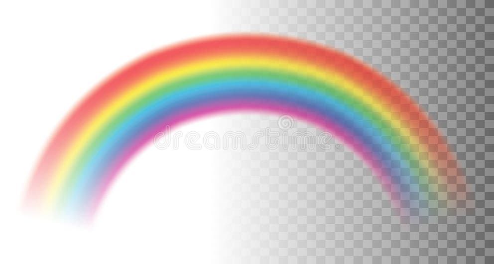 Rainbow Design Element with Transparency Stock Vector - Illustration of ...