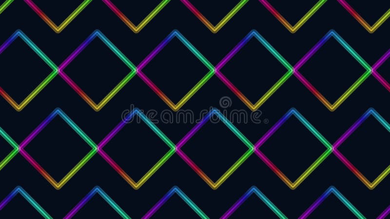 Rainbow Diamond Pattern on Black Background Stock Footage - Video of ...