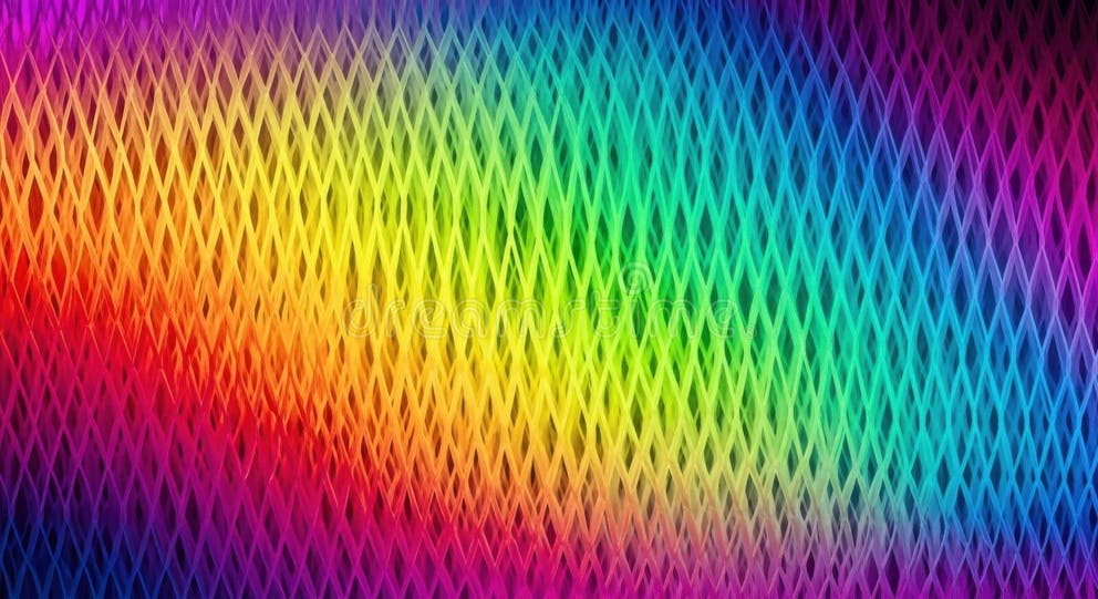 Rainbow Diamond Pattern Vibrant Color Gradient Stock Illustration ...