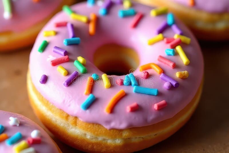 Rainbow Donut stock illustration. Illustration of rainbow - 370248806