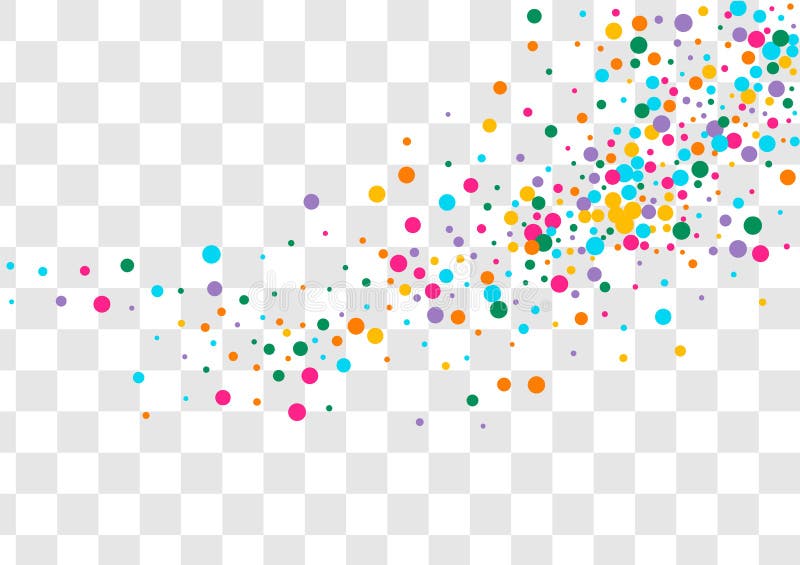 Rainbow Dot Effect Vector Transparent Background Stock Vector ...
