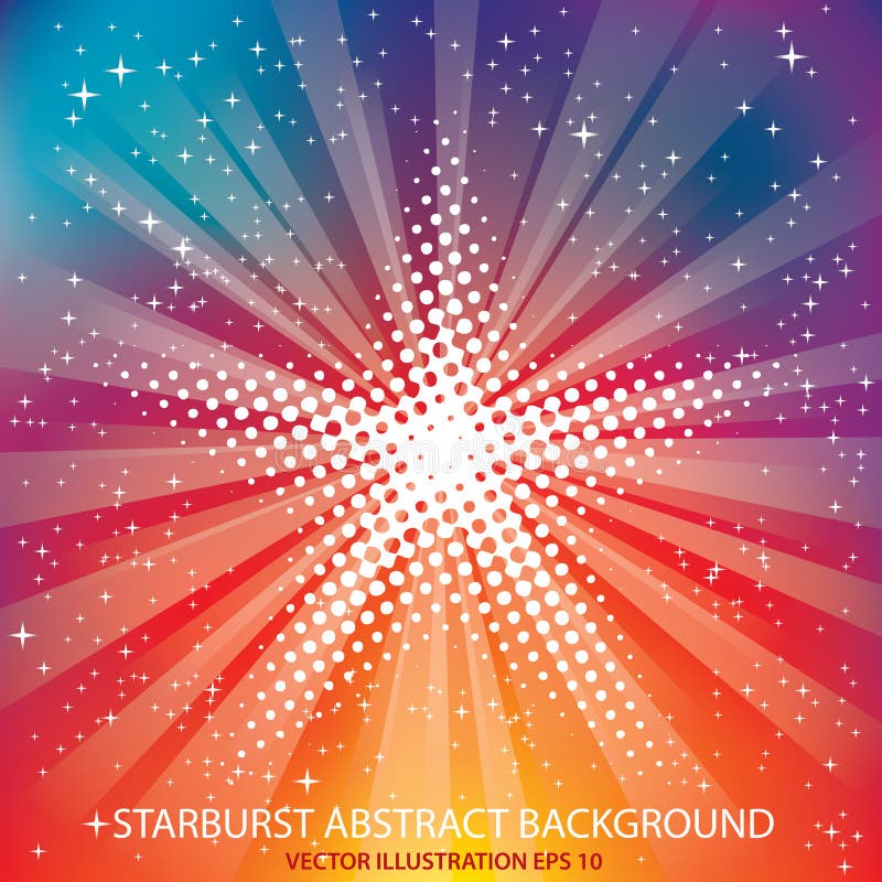 Rainbow dot starburst stock vector. Illustration of light - 105049285
