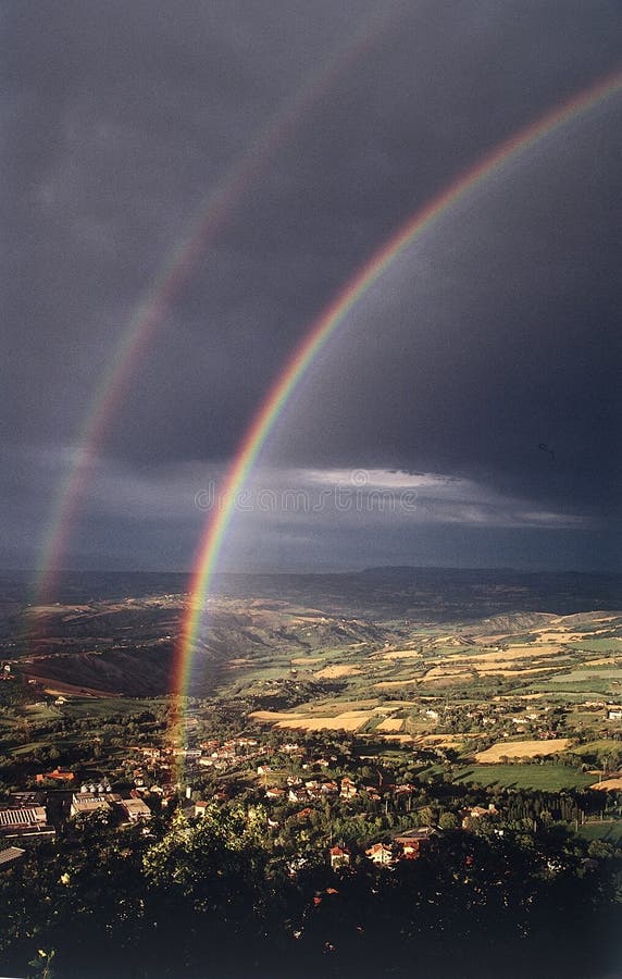 Rainbow double stock photo. Image of colors, meteorology - 2405954