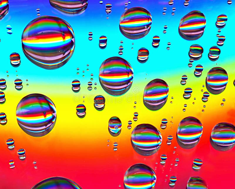 Rainbow drops stock photo. Image of circle, abstract, background - 5783064