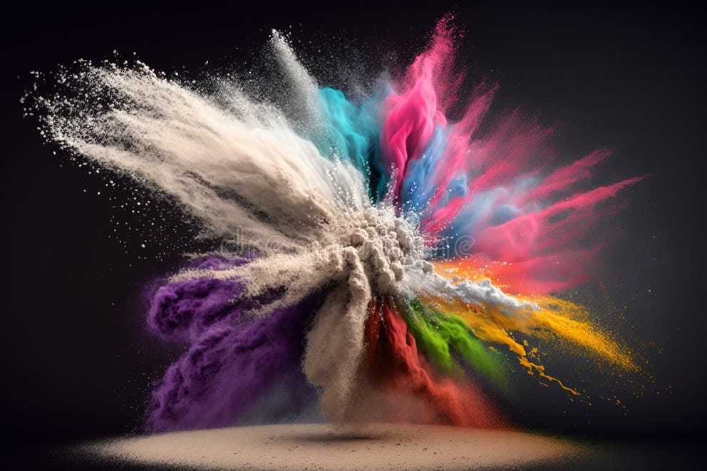 Rainbow Dust Explosion, Diversity Concept Stock Illustration ...