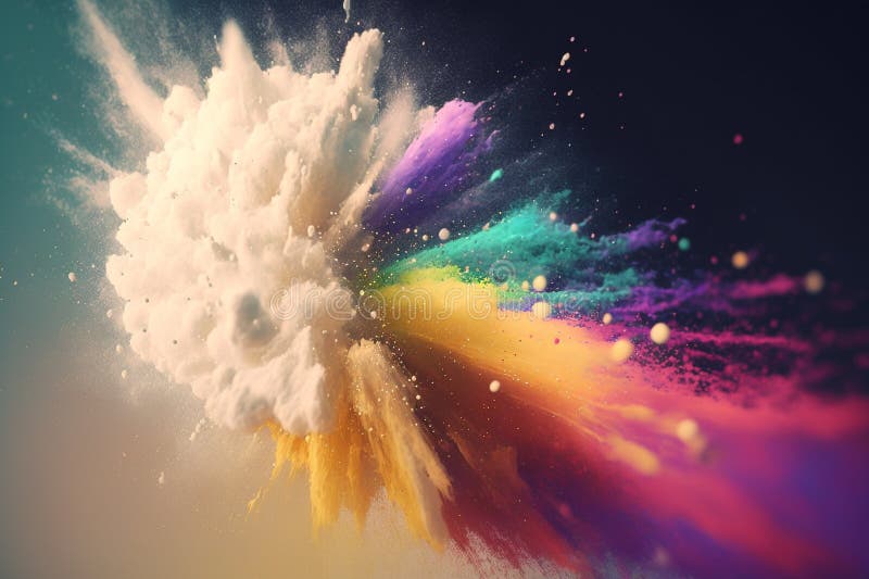 Colored Exploding Rainbow Cloud Stock Illustrations – 340 Colored ...